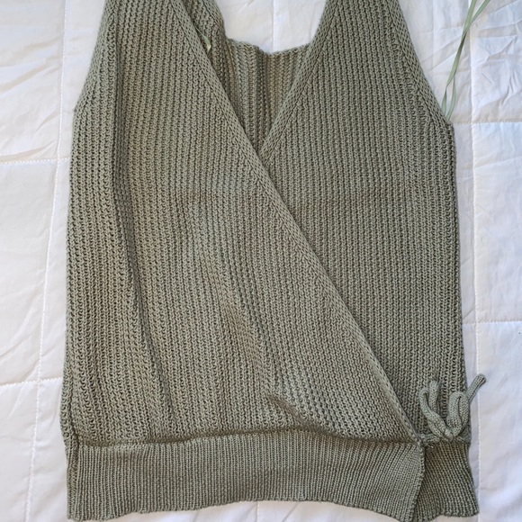 moon & madison | Tops | Moon And Madison Olive Green Knit Tank Top M ...